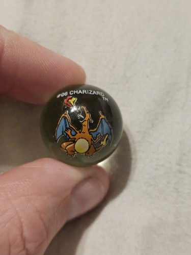 Rare Pokemon #06 CHARIZARD Clear Marble 3/4" | eBay