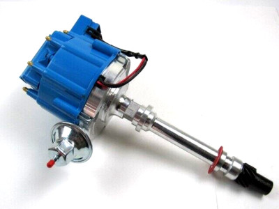 Chevy SBC 283-350 BBC 454 HEI Distributor Drive 65K Coil Blue Cap ...