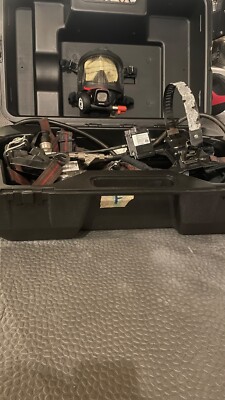 CBRN Interspiro S7 SCBA Set with original case + HUD oxygen device-NO ...