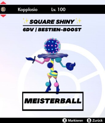 Pokemon Schwert und Schild Shiny [Square Shiny Kopplosio] FAST DELIVERY ...