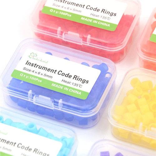100Pcs Small Type Dental Silicone Instrument Color Code Rings Optional ...