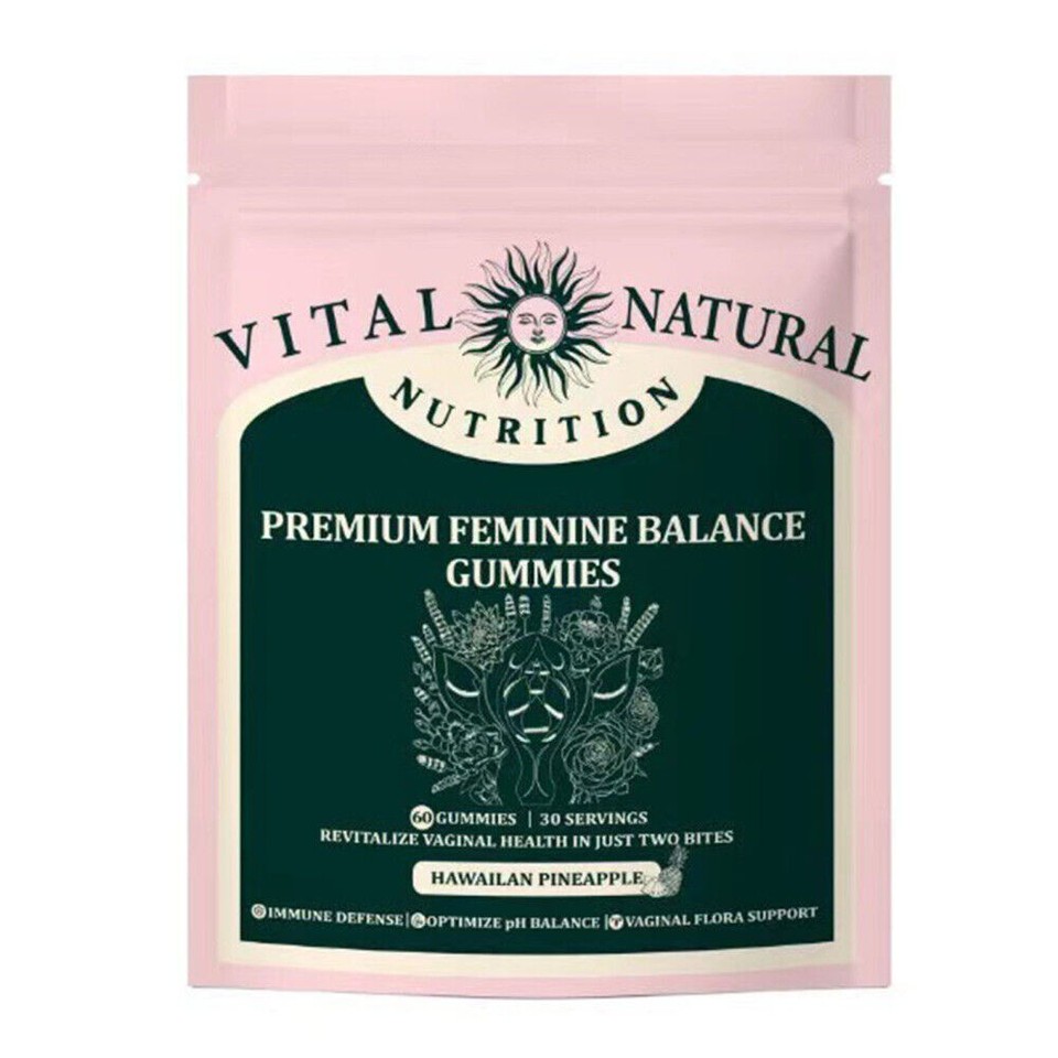 Premium Feminine Balance Gummies-for Women's Health & Wellness 60 ...
