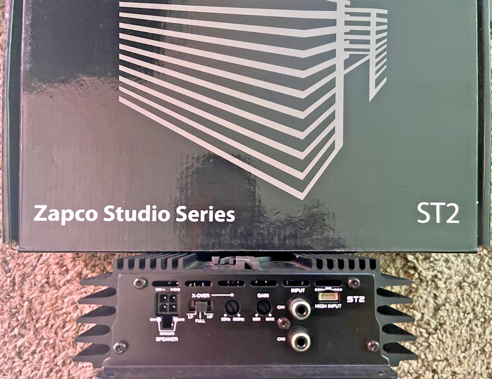 Zapco Car Amplifier ST2 New As Is Protection Tripped Needs Reset Free ...
