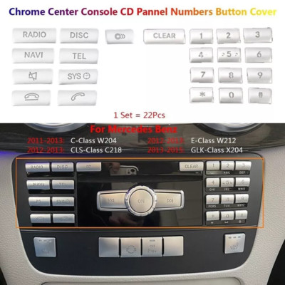 22Pcs/set Button Cover Stickers For Mercedes For Benz W204,W212,C218 ...