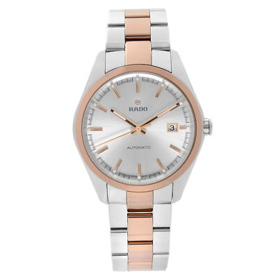 Rado Hyperchrome 40mm Steel Ceramic Silver Dial Automatic Mens Watch ...