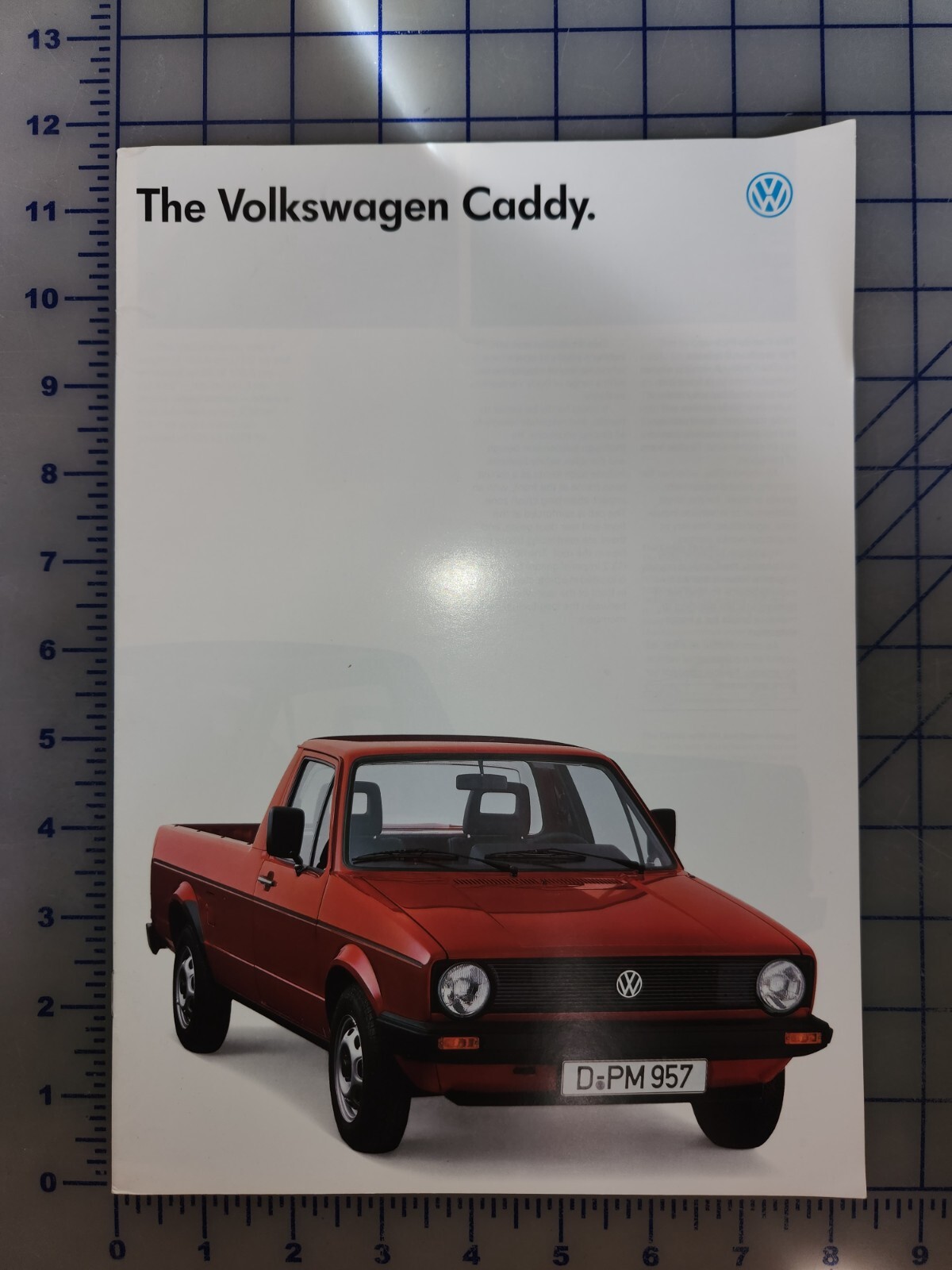 1989 Volkswagen Caddy Brochure VW | eBay