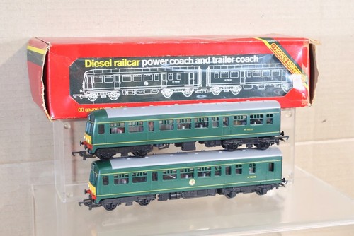 HORNBY R157 BR GREEN CLASS 101 DMU DIESEL LOCOMOTIVE 2 CAR SET BOXED ol ...