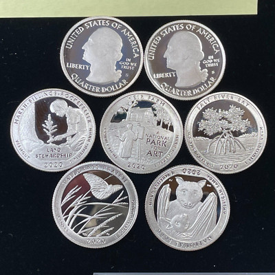 2020 UNITED STATES CLAD PROOF ATB QUARTER MIX FULL ROLL $10 FACE VALUE ...