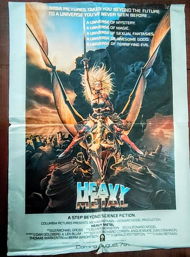 Heavy Metal Taarna Movie Poster 24inx36in (Cheech Chong On Back) (See ...