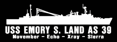 USS EMORY S LAND AS 39 Silhouette Decal U S Navy USN Military | eBay