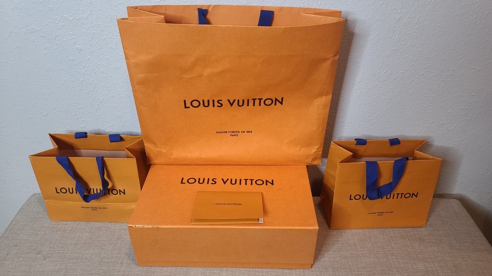 Authentic Louis Vuitton large box with dust bag and card envelope ...