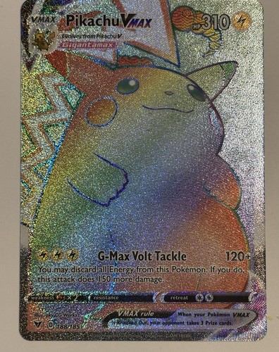 Pikachu VMAX Vivid Voltage Rainbow Secret Rare Pokemon #188 | eBay