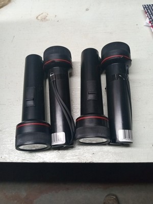 x4 Garrity Flashlight 2D Battery Powered Black Emergency Flashlight | eBay