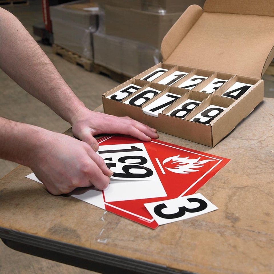 Placard Vinyl Numbering Kit - 3.5" H Permanent Adhesive 3 5 inch x2 | eBay