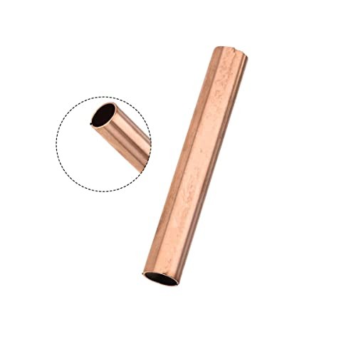 Copper Round Tube 10mm OD Wall Thickness 200mm Length Metal ...