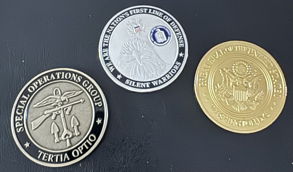 CIA Central Intelligence Group Coins Set Of 3 Coins In Cases USA ...