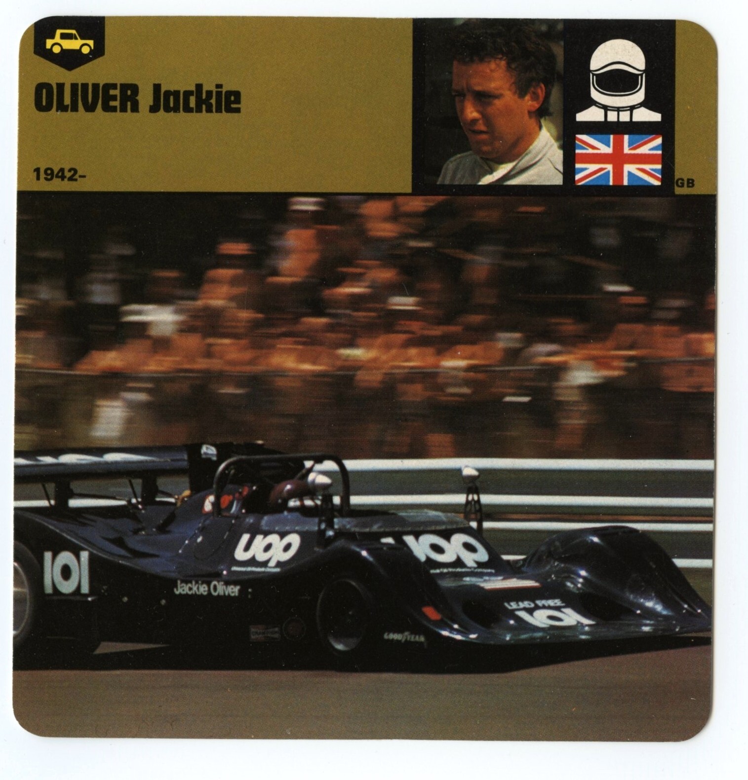 Jackie Oliver - Racing Race Driver Edito Service SA Auto Rally Card | eBay
