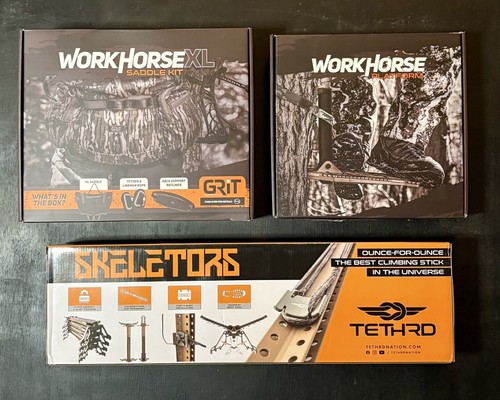 Tethrd Grit XL Saddle Kit Bottomlands Platform Skeletor Sticks Combo ...