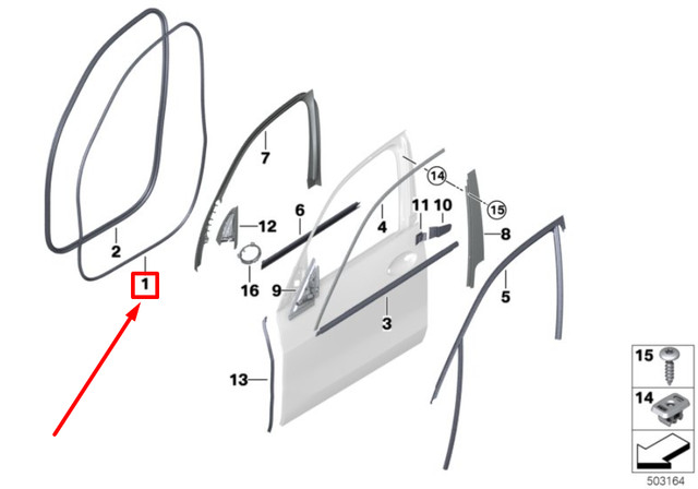 Original BMW 51769447091 - Türdichtung online kaufen | eBay