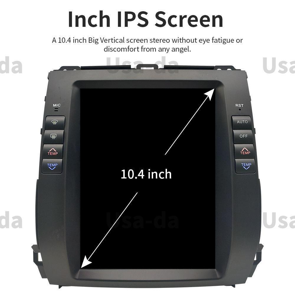 10.4"Car GPS Navigation For Lexus GX470 2002-2009 Radio Stereo Head ...