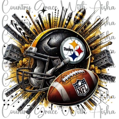 Sublimation Transfer Steelers Football Ready To Press Heat Transfer | eBay