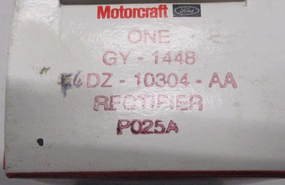 MOTORCRAFT F6DZ-10304-AA ALTERNATOR RECTIFIER GY-1448 | eBay