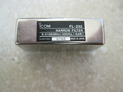 Icom FL-232 CW/RTTY 350hz narrow filter (9 MHz IF) in Excellent shape ...