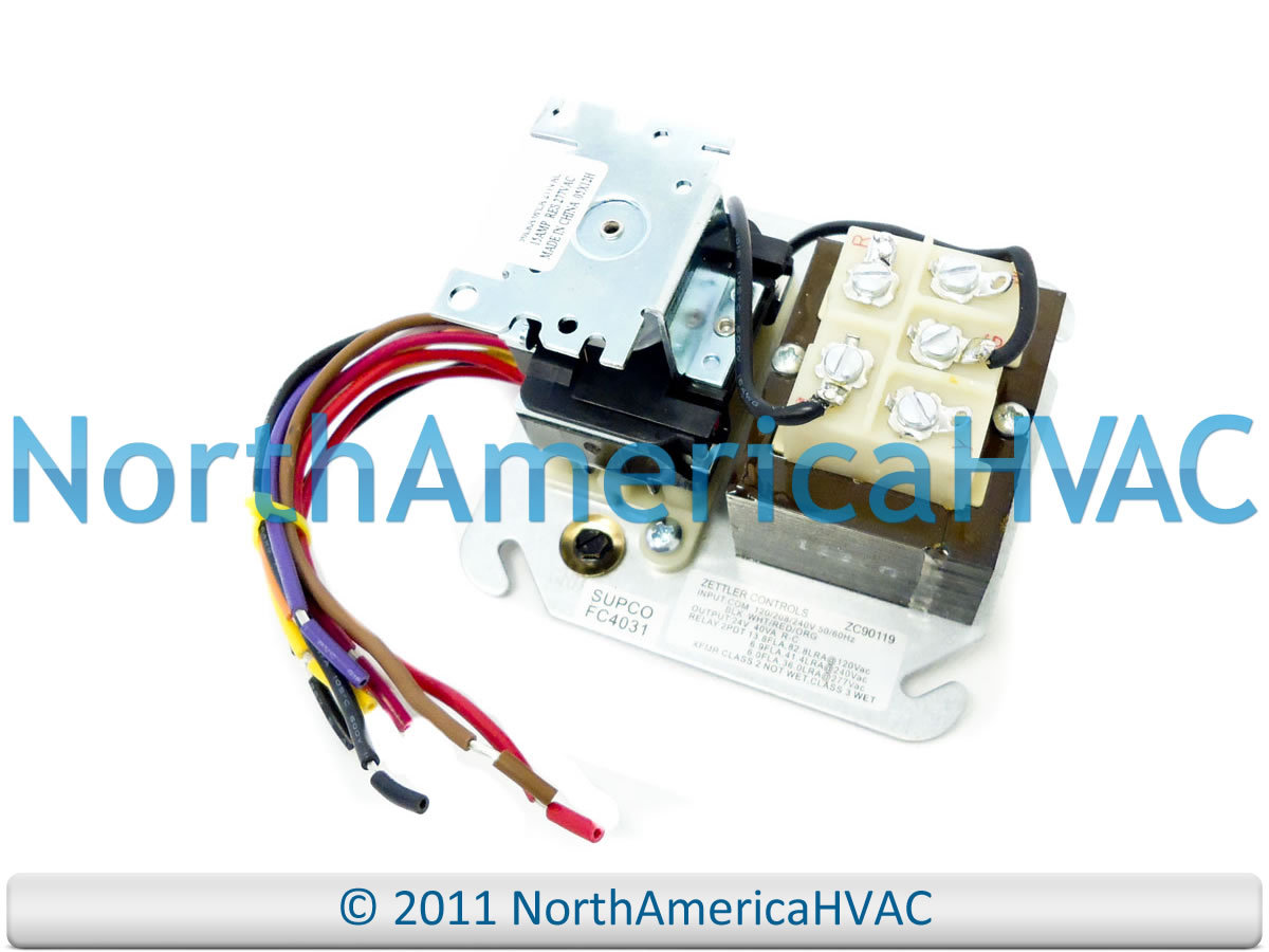 Universal 40VA Fan Control Center Relay 120 208 240 / 24 Volt Fits Mars ...