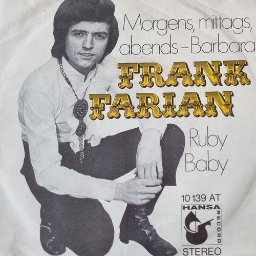 7" Single Frank Farian - Morgens, mittags, abends - Barbara Vinyl ...