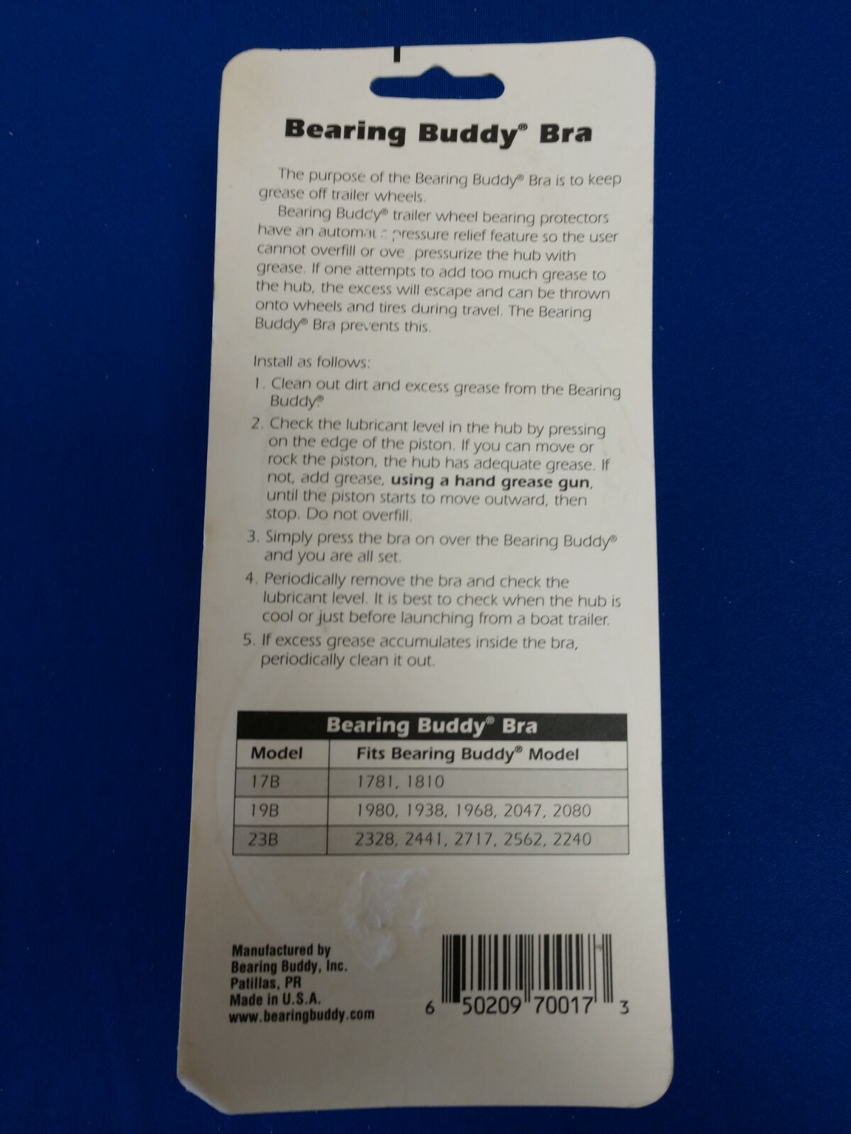 Bearing Buddy 70017 17b Bra Vinyl Covering for sale online | eBay