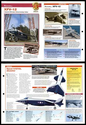 XFV-12 #22 Weird & Wonderful Aircraft Of The World Fold-Out Card | eBay