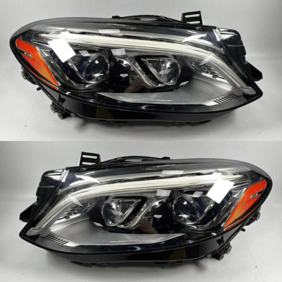 US Mercedes-Benz GLE166 W166 X166 LED Left & Right 2pcs Headlights 2015 ...
