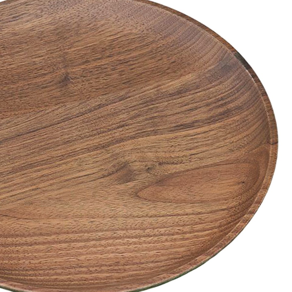 Wooden Dish Round Plate Kitchenware for Serving Food or Bakery 15 18 20 ...