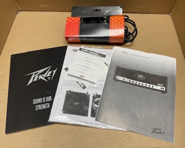 Peavey 6505 Guitar Amplifier Head & Angled 4x12" Cabinet 1/2 Stack ...