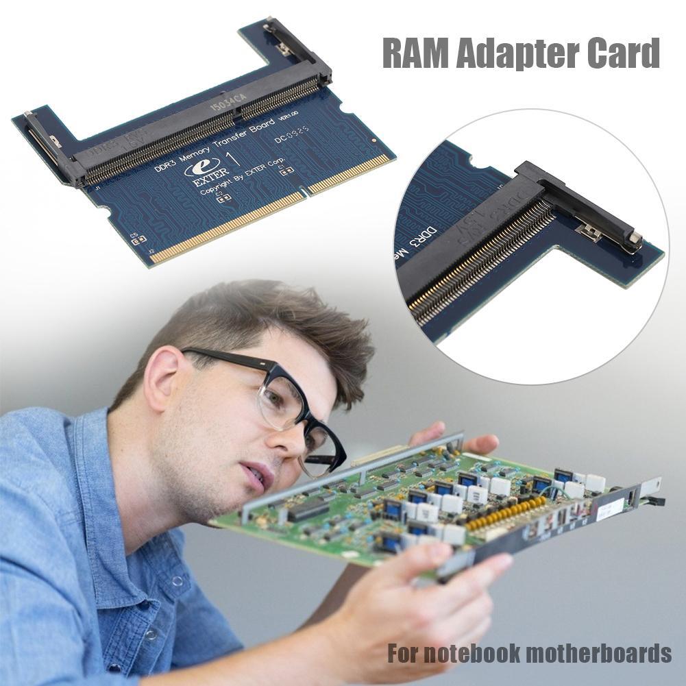DDR2/DDR3 Laptop SO DIMM to Desktop DIMM Adapter Memory RAM Adapter ...