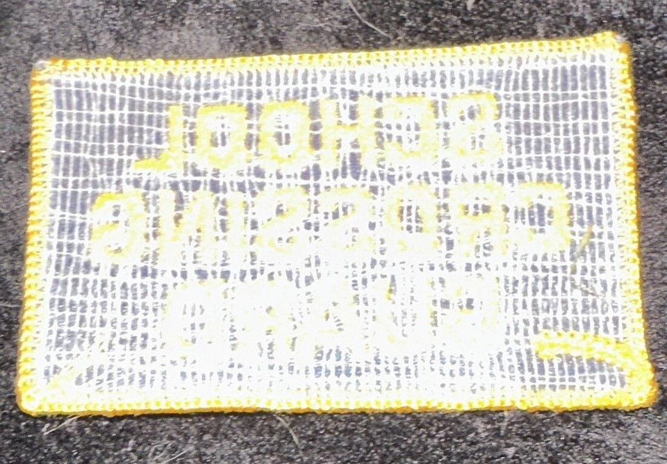 SCHOOL GUARD CROSSING Patch 90RA Vintage Navy/Gold New | eBay