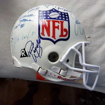 NFL FULL SIZE REPLICA HELMET (20 AUTOGRAPHED HALL OF FAMERS) LOOK!! | eBay