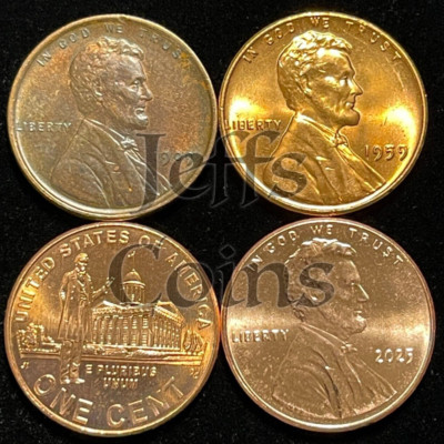 1909 VDB 1959 2009 2025 Lincoln Cents First & Last Penny Ever! | eBay