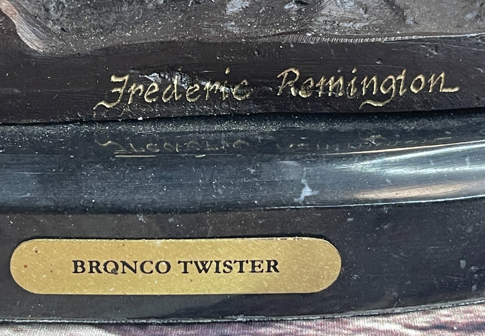BRONCO TWISTER Frederic Remington Cowboy Bronze Statue Sculpture ...