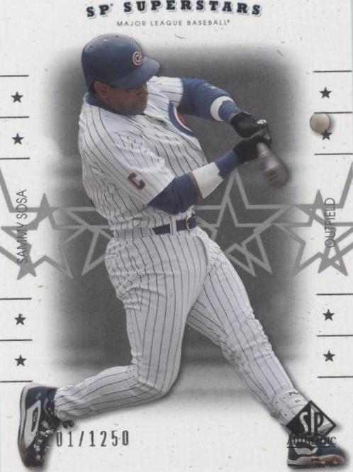 2001 SP Authentic - SP Superstars Sammy Sosa #140 /1250 for sale online ...