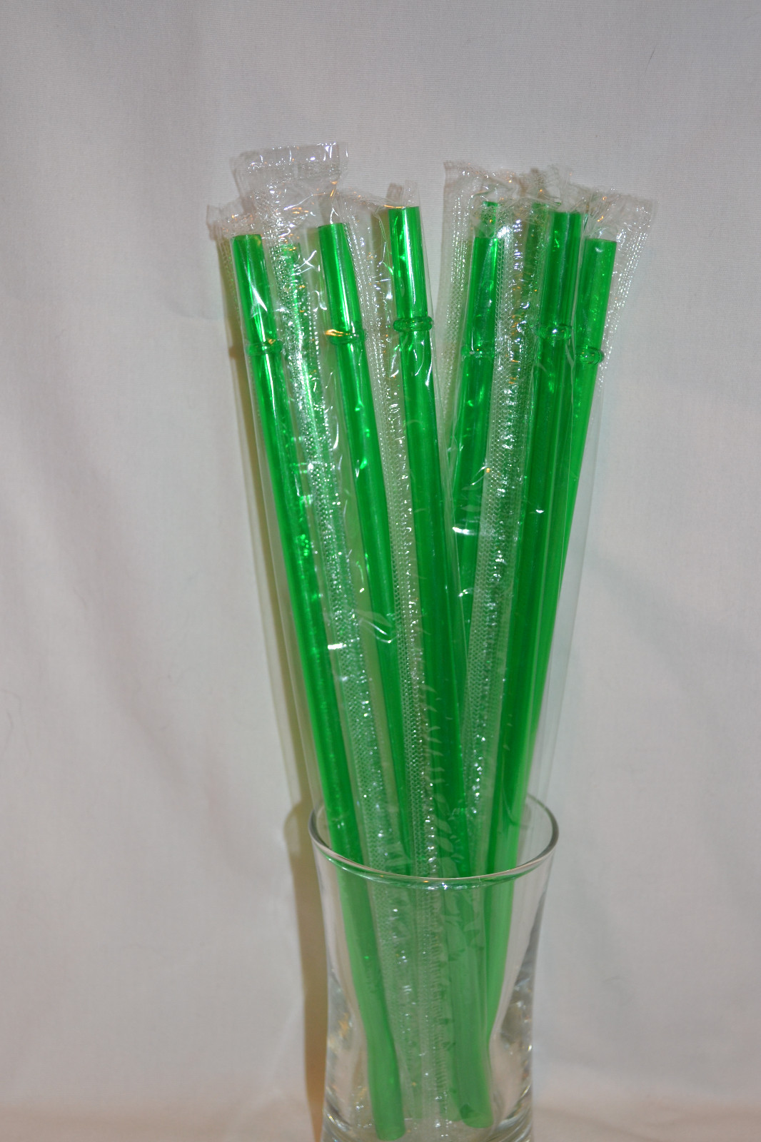 Reusable Straws Clear Solid Colors Plastic Acrylic 9” With Rings Bpa