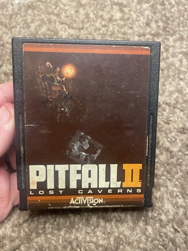 PITFALL II 2 Lost Caverns (Atari 2600, 1984) Activision Game Cartridge ...