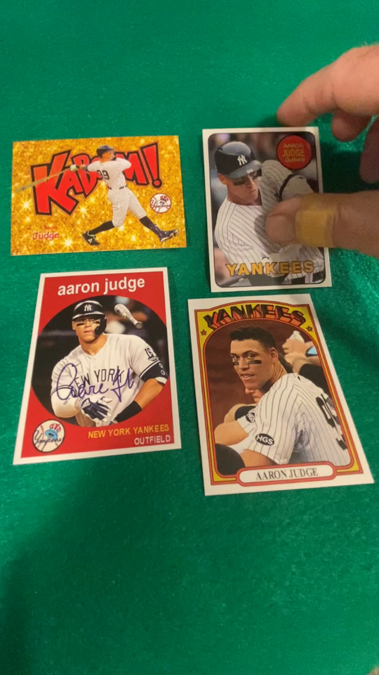 Lot of 4 DDK Design Aaron Judge Baseball Cards New York Yankees | eBay