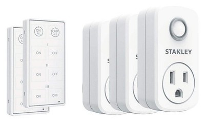 STANLEY Wireless Remote Control Outlet Plugs with 2 remotes and 3 ...
