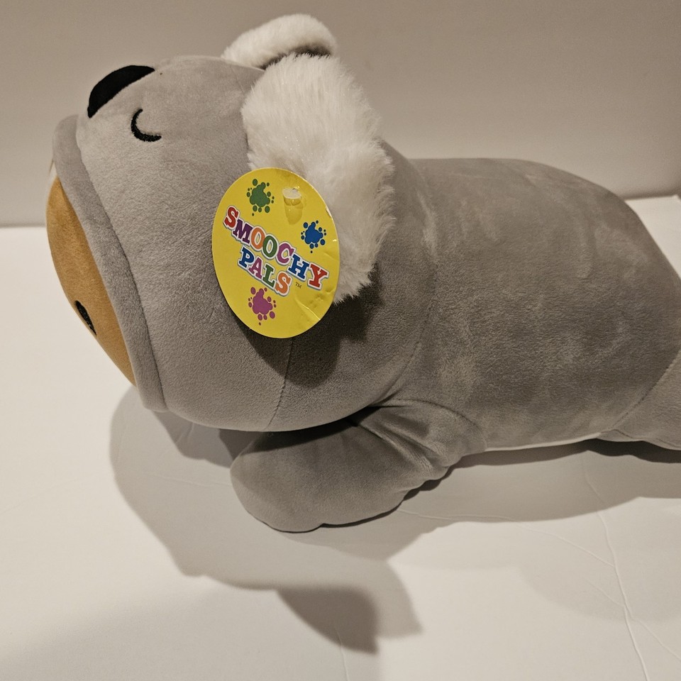 My Smoochy Pals Plush Gray Koala Bear Dog Face Stuffed Animal 20" Brand ...