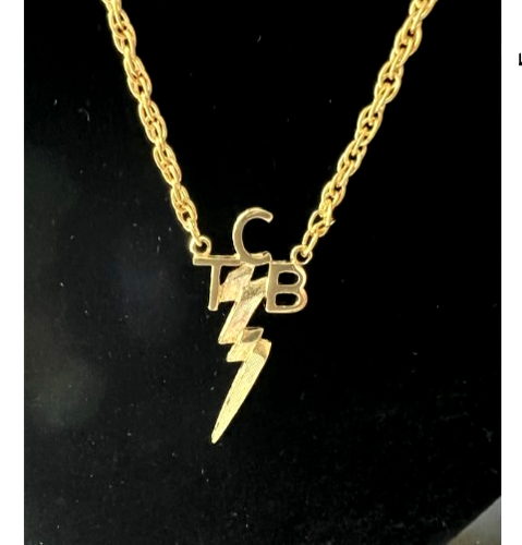 Elvis Presley TCB Necklace 24" x 1.75" Licensed- ©Boxcar 1977 -Elvis ...