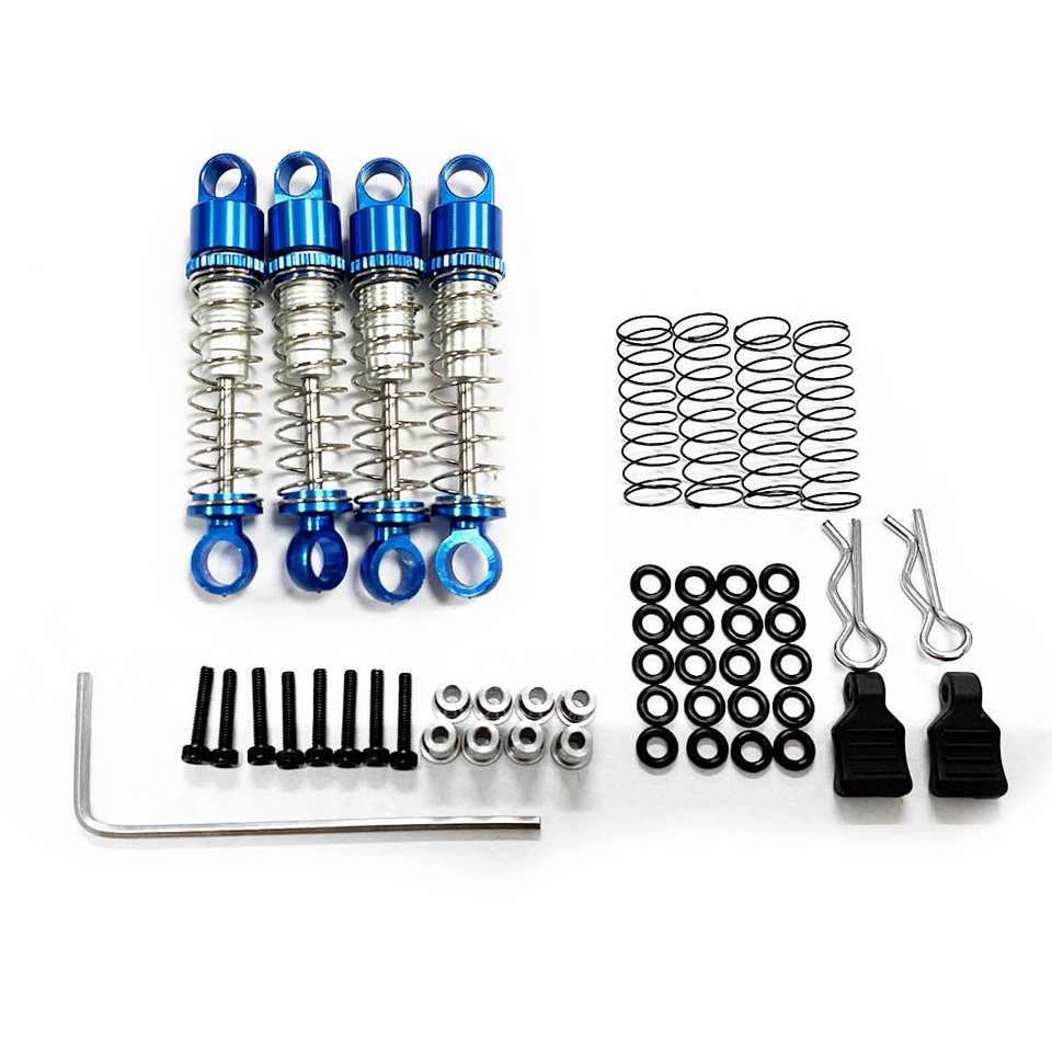 33mm Threaded Aluminum Front Rear Shock Absorber Kit for Axial SCX24 1/ ...