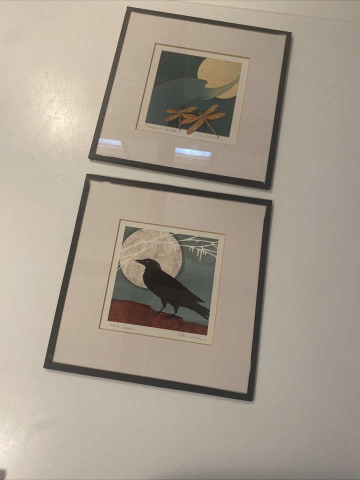 Framed Signed Art Print Raven - Tara Sullivan & Sybil Shane “Winter’s ...