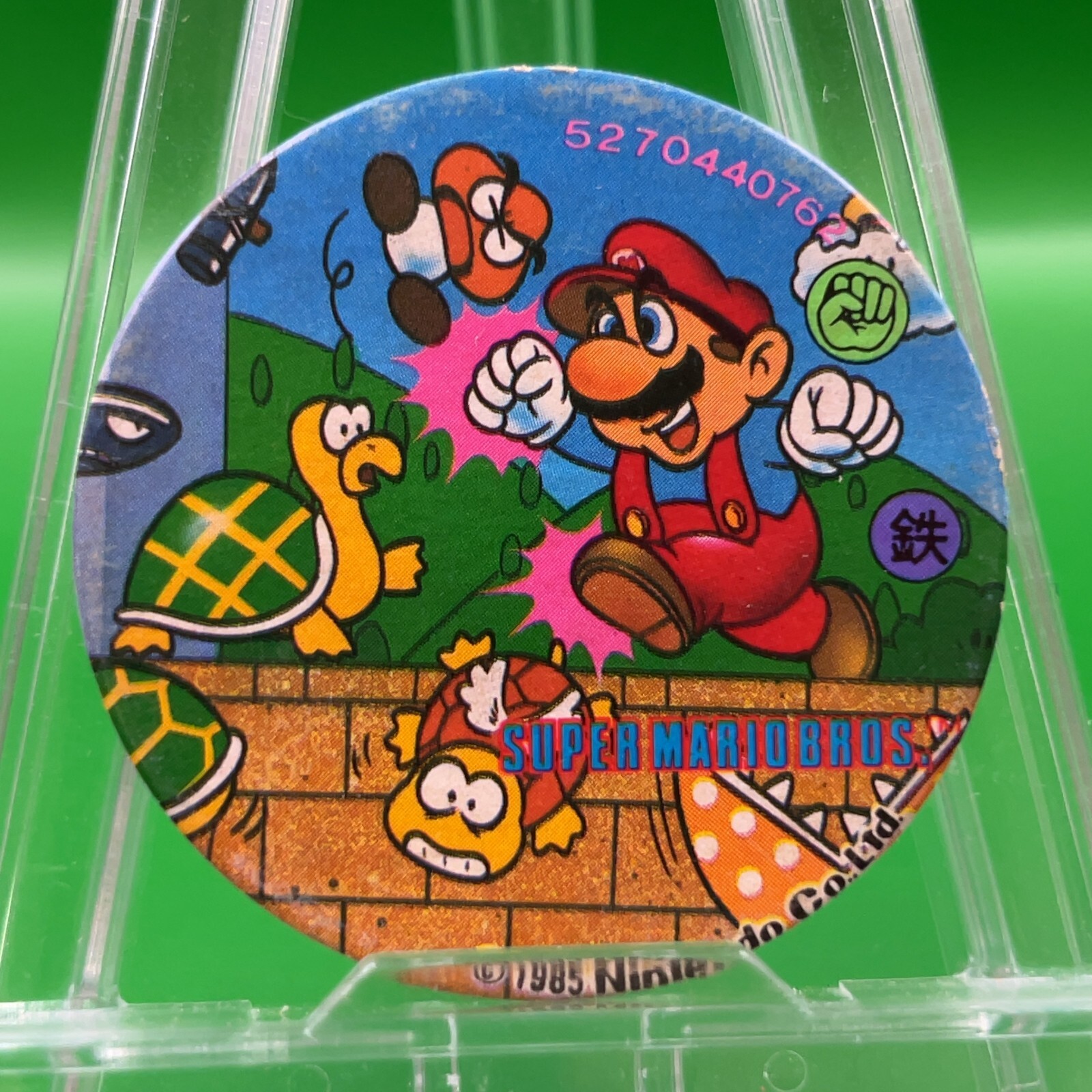 Mario Winner Menko Super Mario Bros Famicom Card Nintendo 1985 NES ...