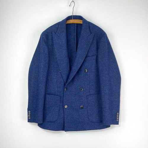 Hackett Double Breasted Wool Jacket Mens 44R Blue Sports Boating ...